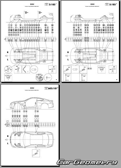 BMW 8 Series (G15) Coupe 2019-2024 Body dimensions » CarGeometry ...