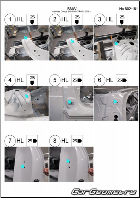 BMW 8 Series (G15) Coupe 2019-2024 Body dimensions » CarGeometry ...